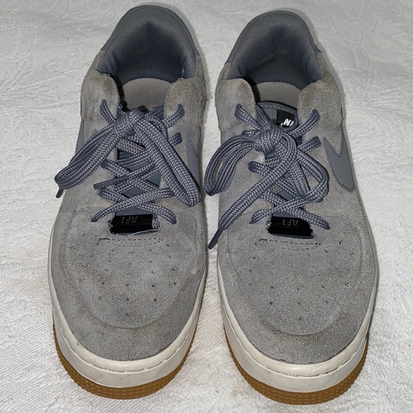 Nike | Shoes | Gray Suede Leather Nike Air | Poshmark